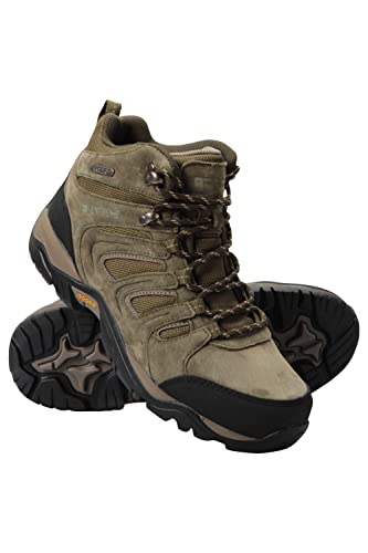 Mountain Warehouse Aspect Extreme Mens IsoGrip Waterproof Walking Boots Khaki 10 M US Men