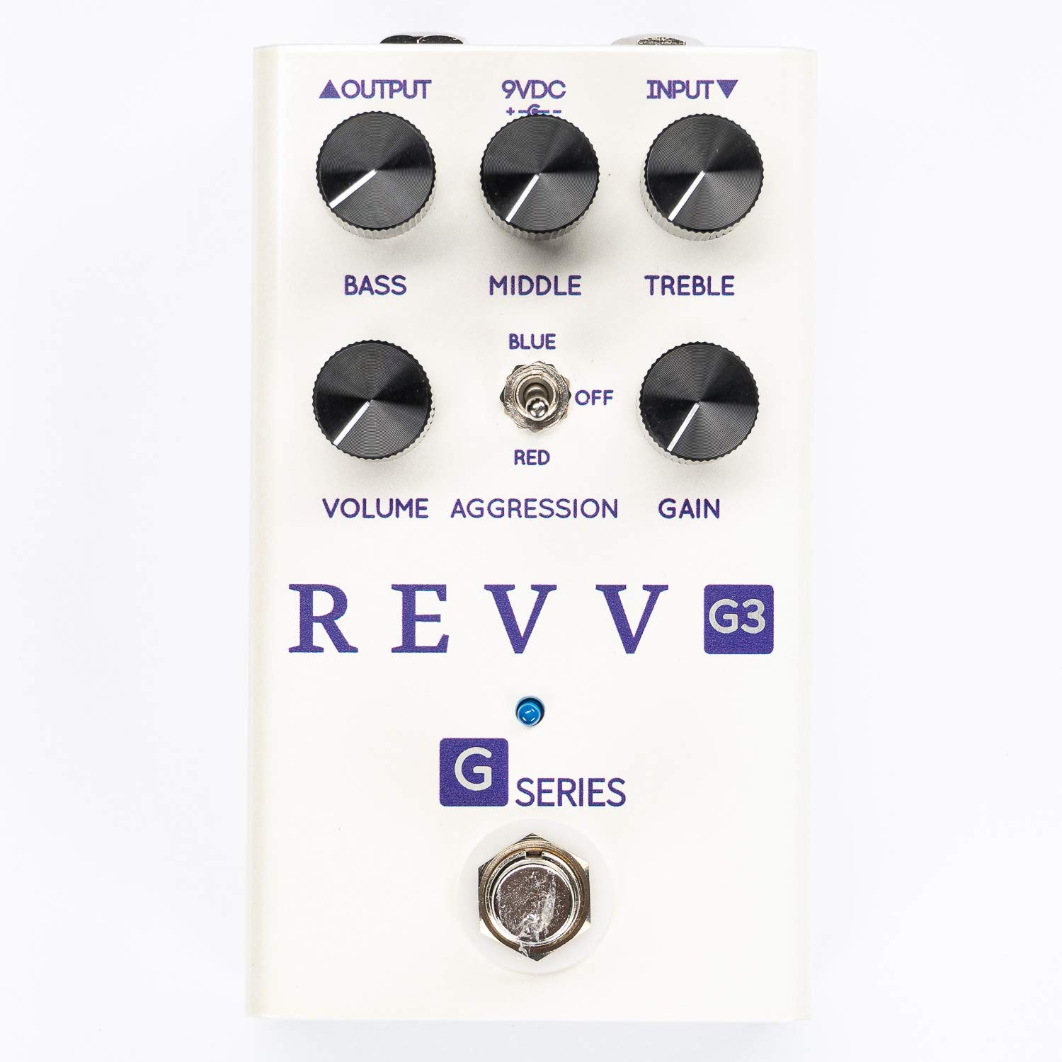 Revv Amplification G3 Overdrive & Distortion Pedal Pearl White