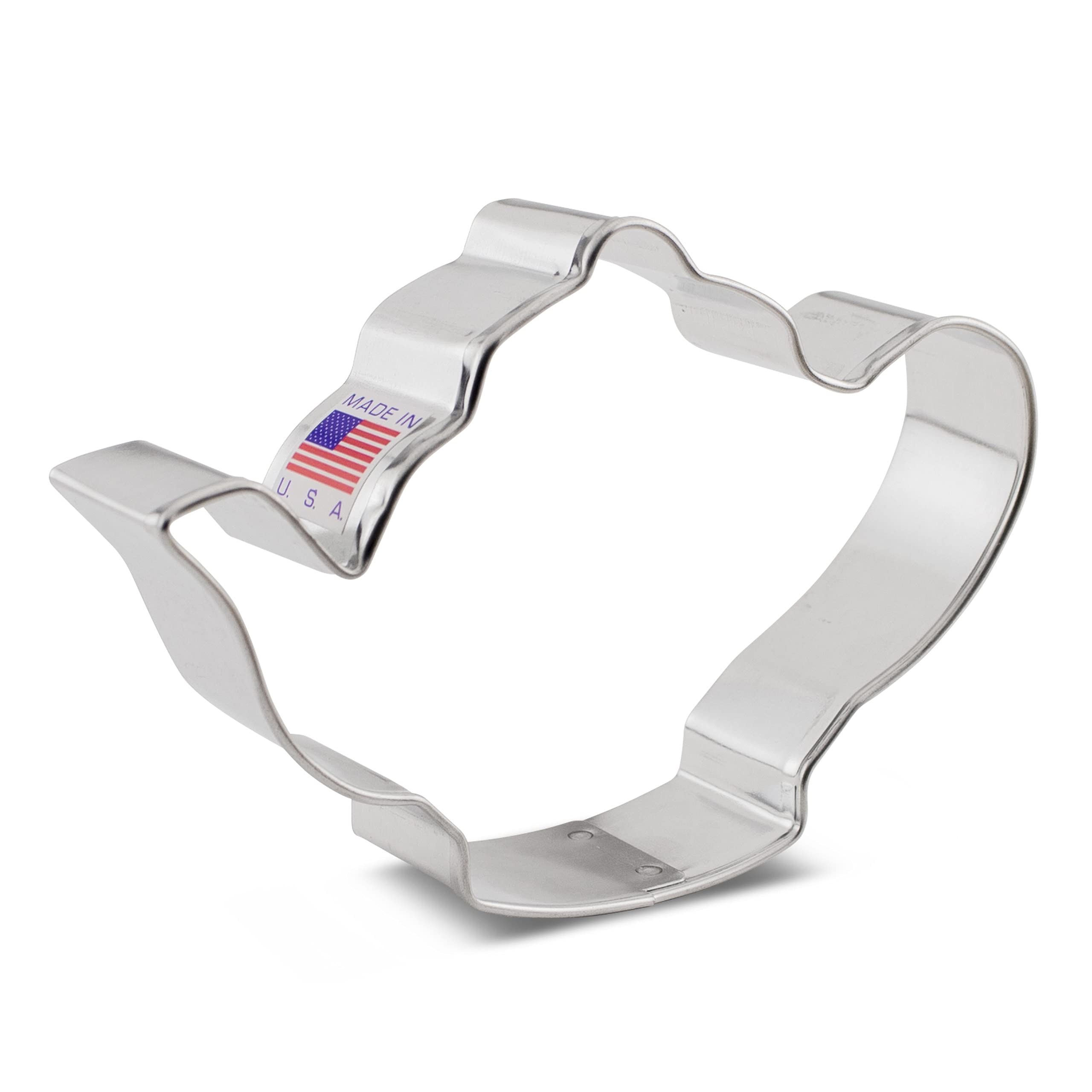 Teapot Cookie Cutter, 4.25" Made in USA by Ann Clark