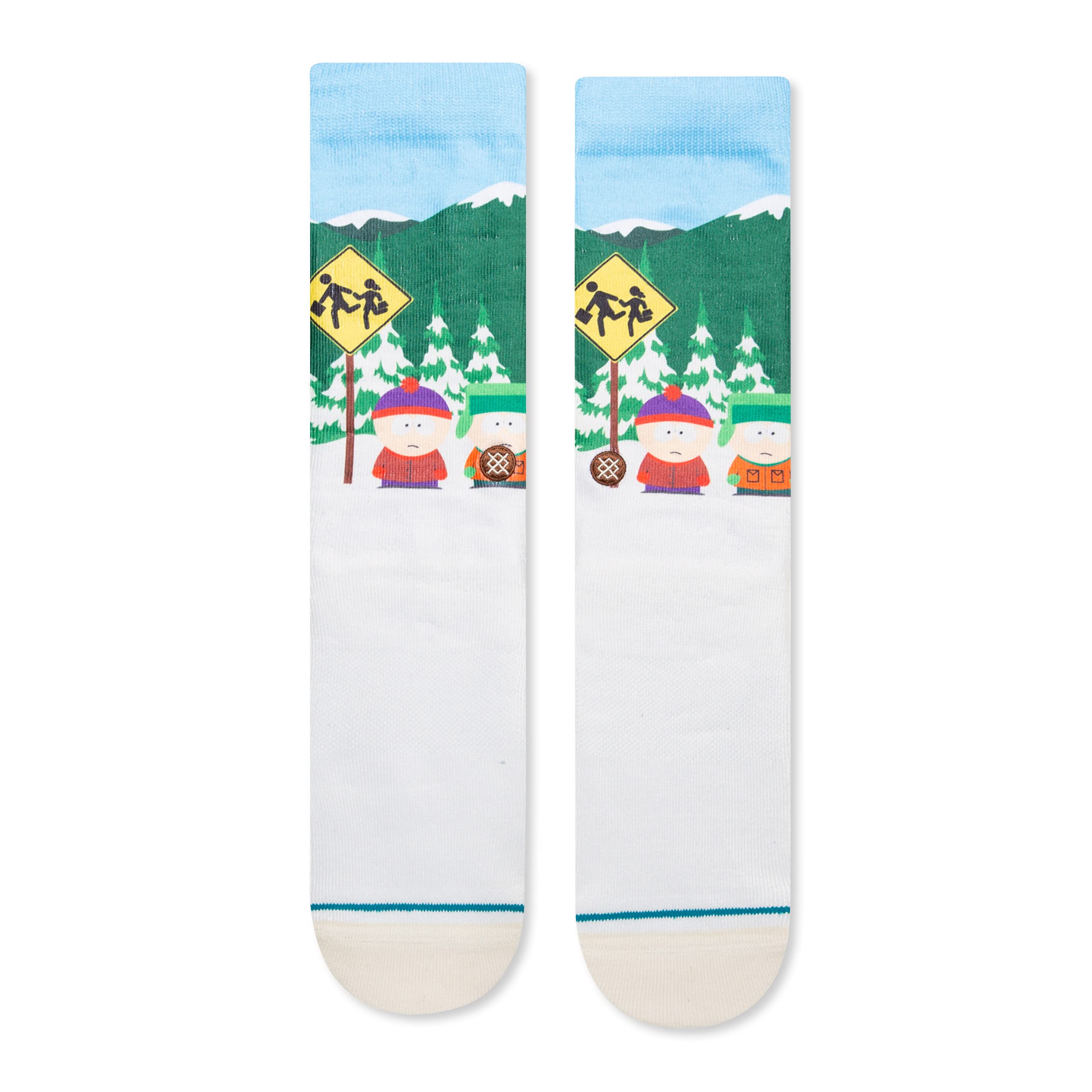 Stance South Park Bus Stop Vintage White MD (US Men's Shoe 6-8.5, Women's Shoe 8-10.5)