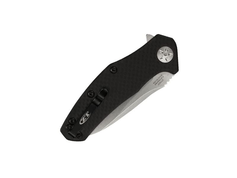 Zero Tolerance 0770CF Folding Knife; 3.25β High-Performance Crucible S35VN Steel Blade, Stonewashed Finish, Carbon Fiber Handle, SpeedSafe Assisted Opening, Liner Lock, Reversible Pocketclip; 3 OZ , black
