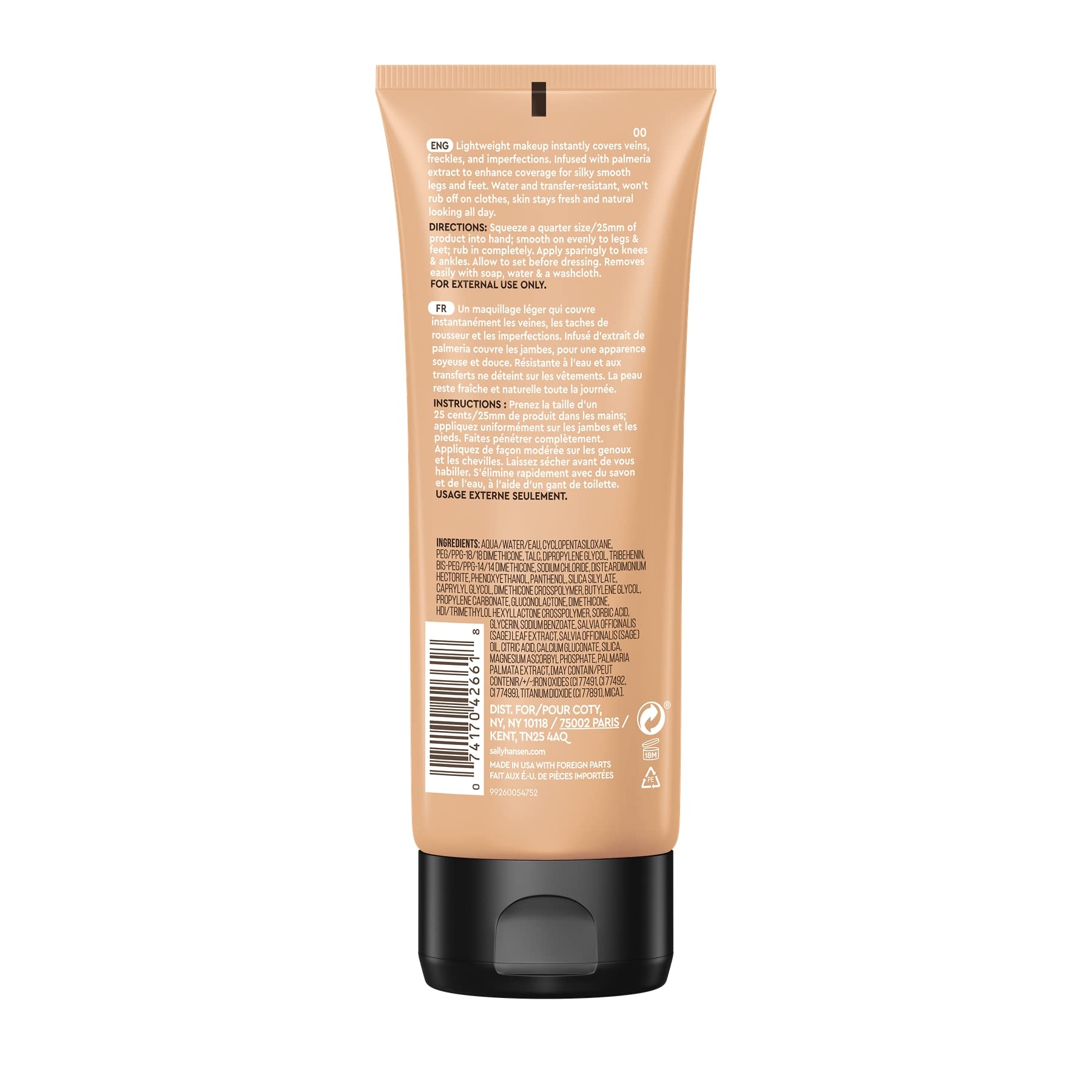 Sally Hansen Airbrush Legs, Leg Makeup Lotion, Fairest 4 Oz