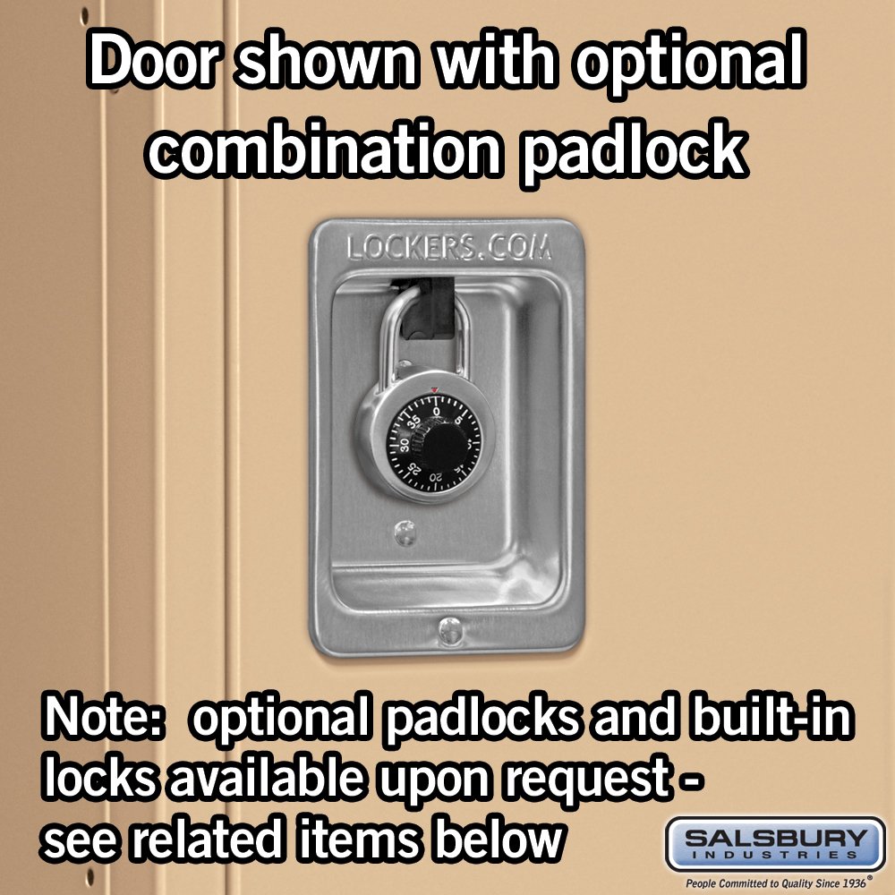 Salsbury Industries 53365TN-U Triple Tier 45-Inch Wide 6-Feet High 15-Inch Deep Unassembled Extra Wide Standard Metal Locker, Tan Brown