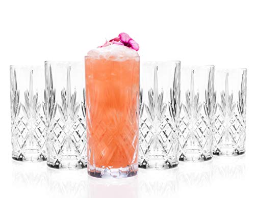 RCR 25766020006 Melodia Crystal Hi-Ball Cocktail Water Tumbler Glass, 23 x 15.5 x 15.5 cm, Clear