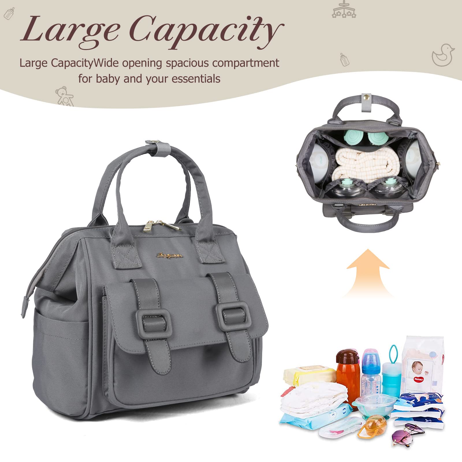 Wearable Breast Pump Bag Compatible with Wireless Breast Pump, Mini Diaper Bag for Handless Electric Breast Pump and Breast Pumping Bags for Working Mom