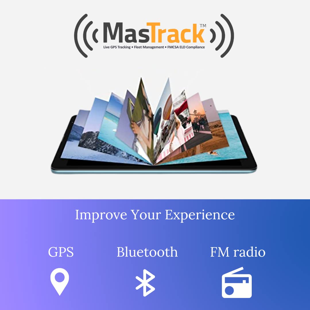MasTrack 8 inch 4G LTE Android Tablet | Android 11.0 GMS Certificate Passed | 32GB NAND Flash | Quad-core A7 Processor 1.3GHz (Stylus not Included.)