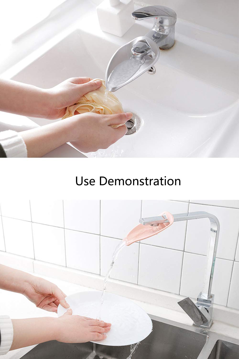Mazaashop Faucet Extender 3 Packs Bath Kitchen Safe Fun Hand Washing Sink Handle Extender for Babies, Toddlers, Kids and Children