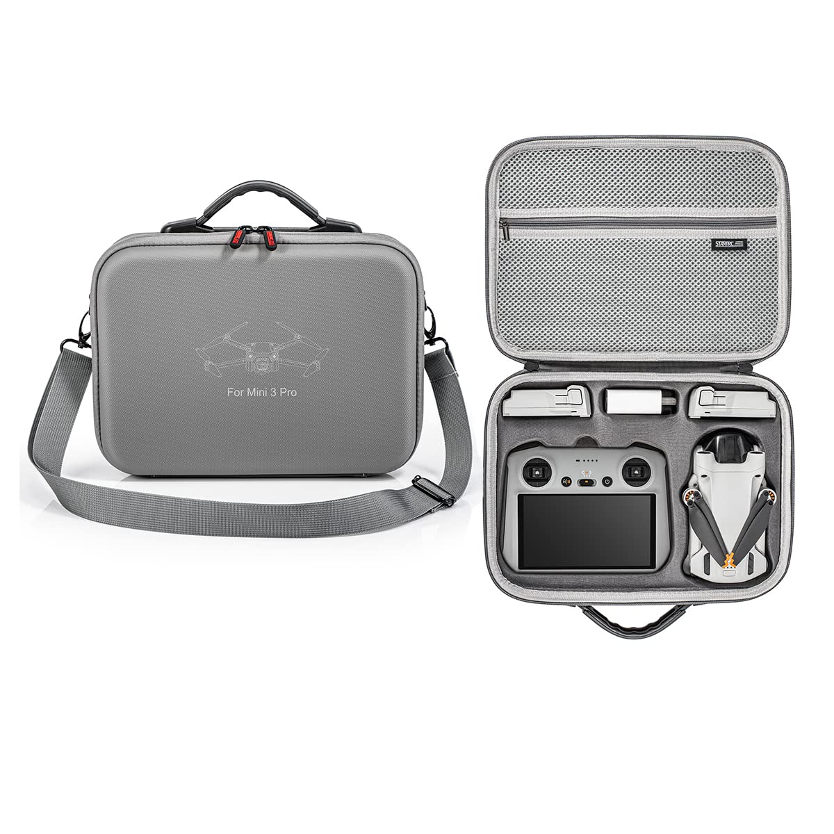 Supfoto Carrying Case for DJI Mini 3 Pro Storage Bag Hard Shell Travel Case Compatible with DJI Mini 3 Pro Drone and Accessories with Shoulder Strap