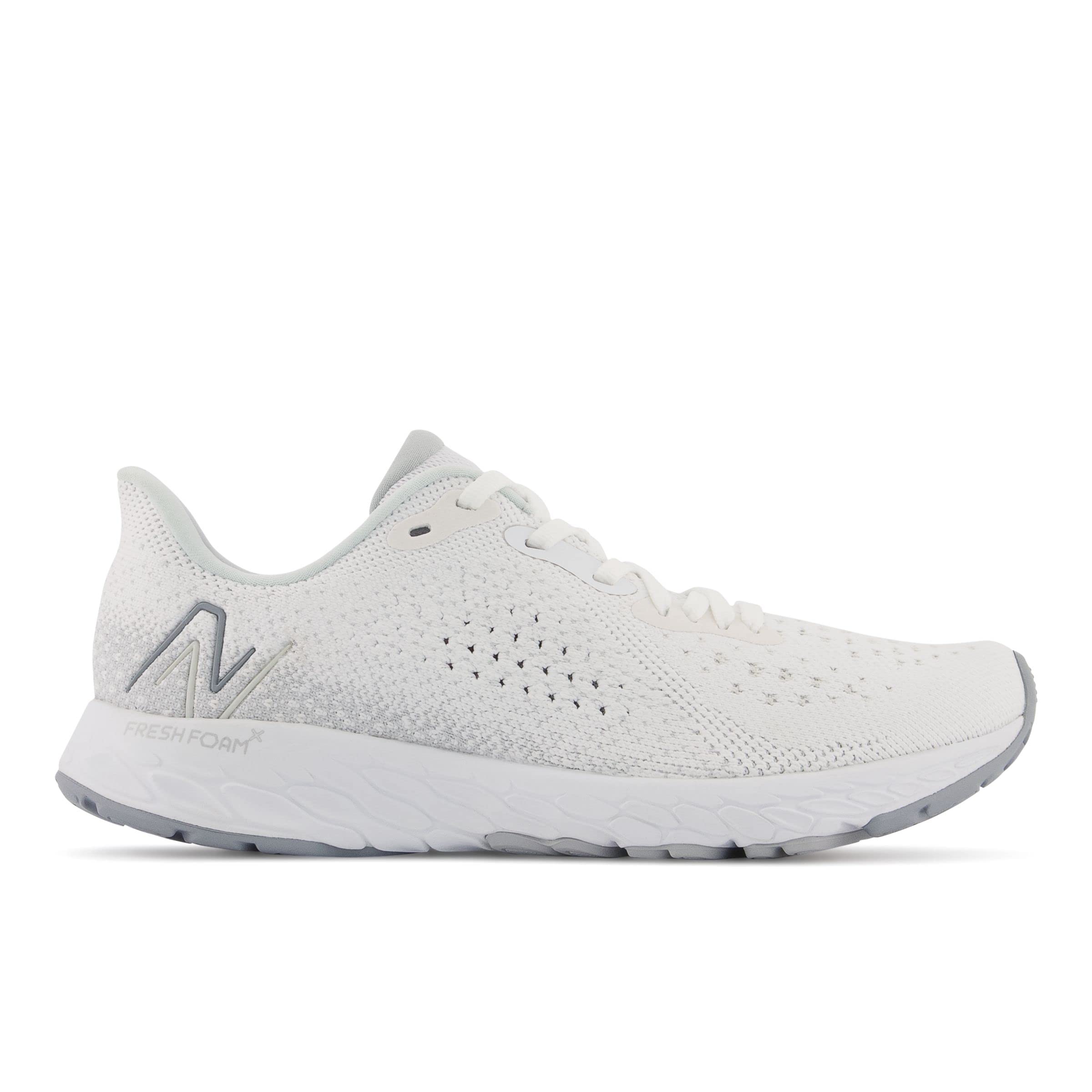 New Balance Women's Fresh Foam X Tempo V2 Running Shoe, White/Grey, 8 Wide