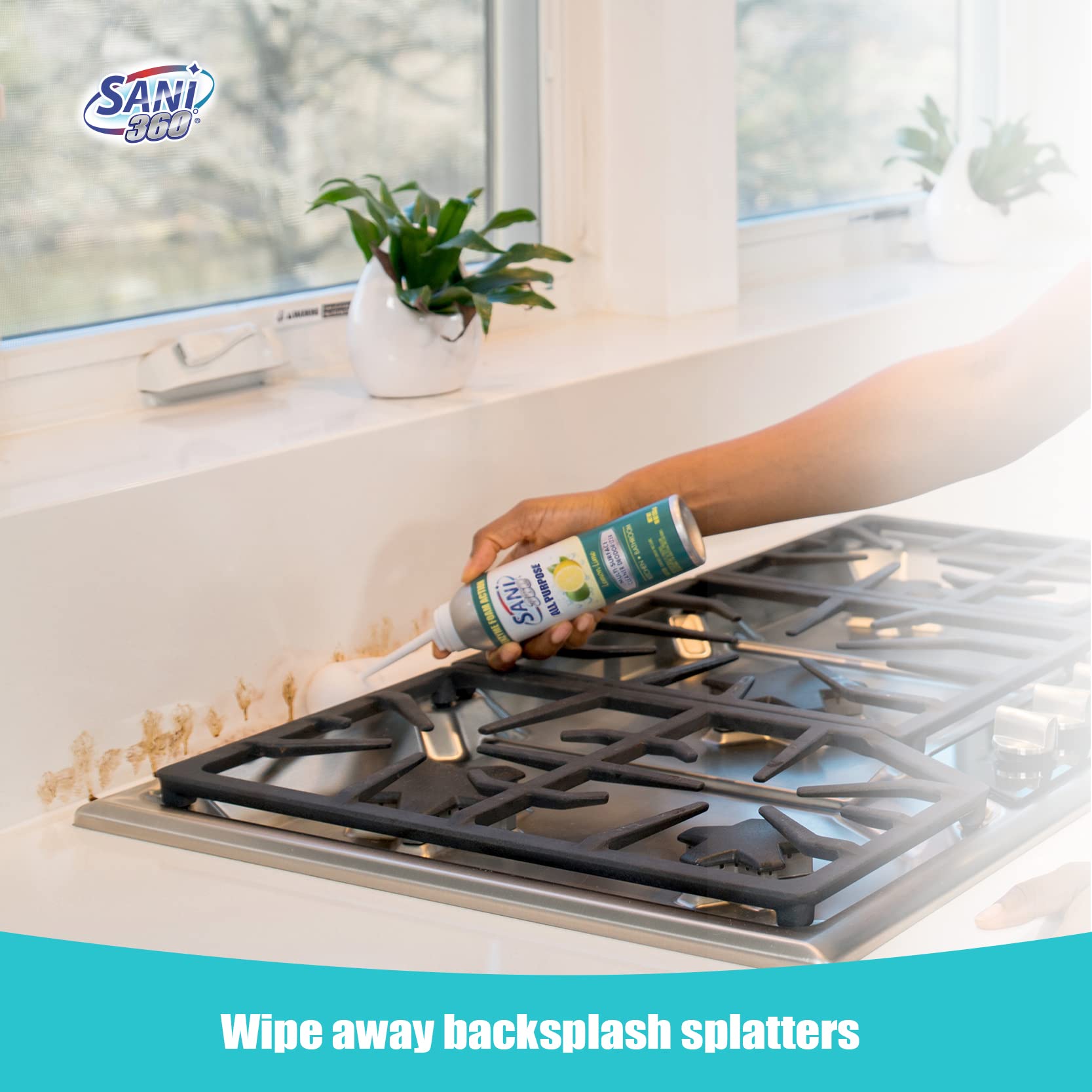 SANI 360° Sani Sticks All Purpose Cleaner, Enzyme Foam for Household Cleaning