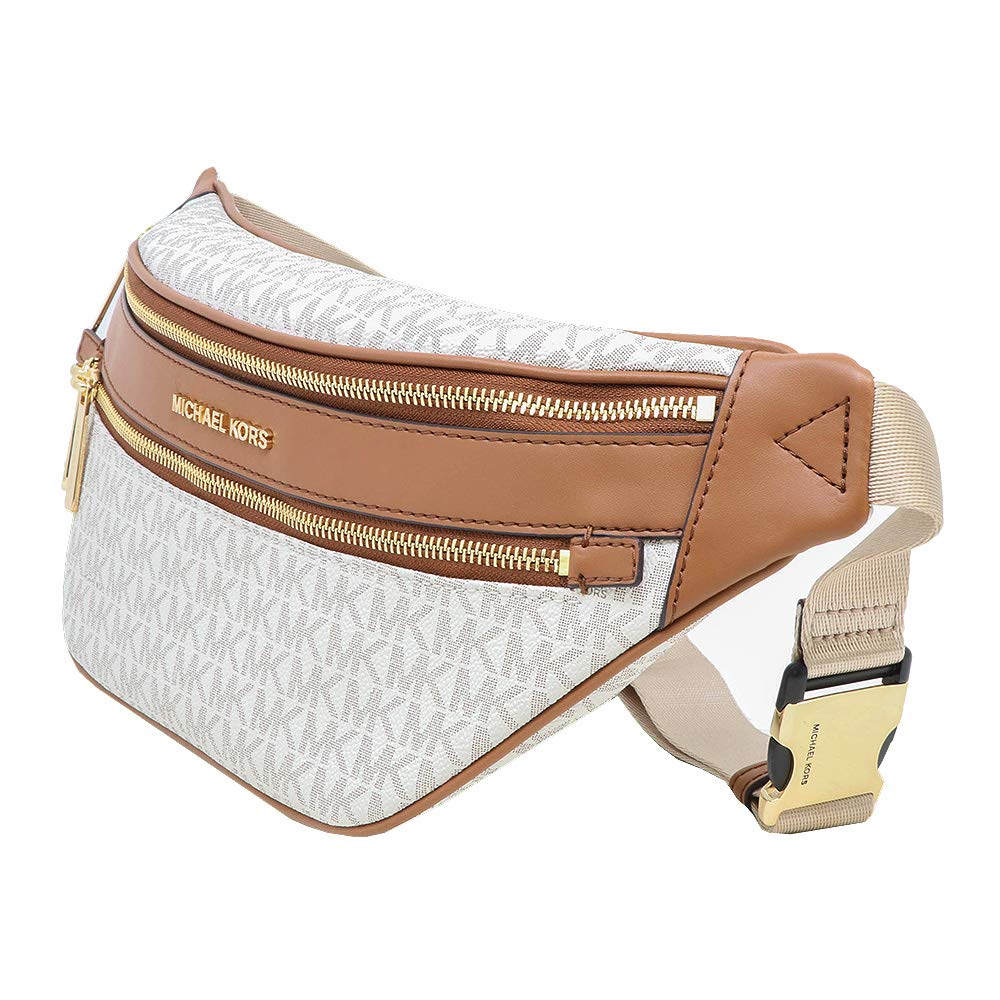 Michael Kors Kenly Medium Crossbody Waist Pack Vanilla Signature
