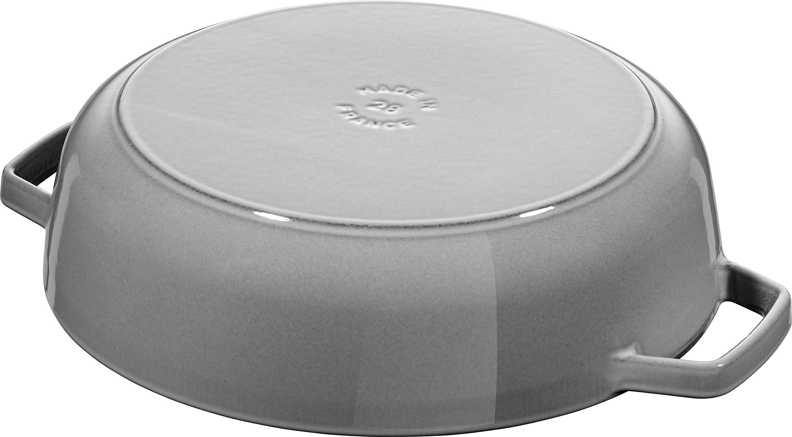Staub 12612418 – Bräter Chistera 24 cm grau induktionsgeeignet 40511 – 471 – 0 (H. Nr.)