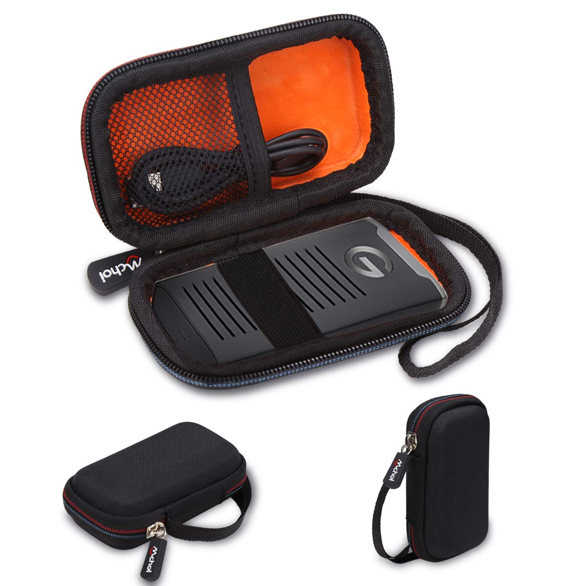 Mchoi Hard Portable Case for G-Technology 1TB G-Drive Mobile SSD External Storage(Case Only)