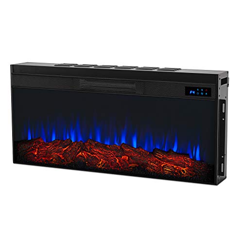 Real Flame White Alcott Landscape Electric Fireplace
