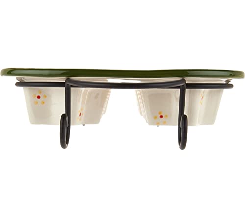 Temp-tations Ovenware S/2 Star Shaped Muffin or Cornbread Pans w/Wire Racks (Old World Eggplant), K39454 Muffin