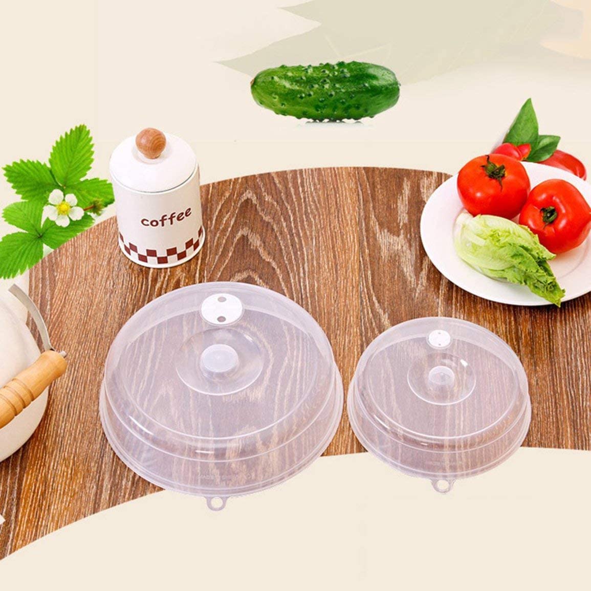 U-M Microwave Plate Cover with Steam Vents Dish Cover Microwave Splatter Cover Attractive