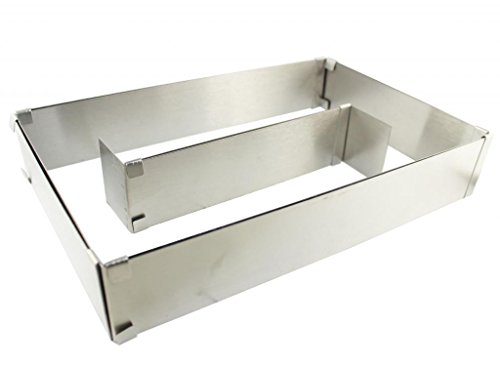 Tifan Adjustable Square Stainless Steel Mousse Cake Square Cake Ring Bakeware Tool