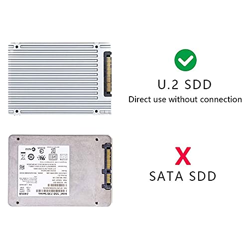 Viupolsor PCIE 3.0 X4 to U.2 U2 Kit SFF8639 Adapter for Motherboard 750 2.5inch NVMe PCIe SFF-8639 SSD Riser Card