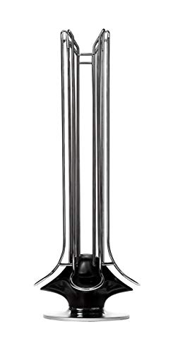 Prepara Espresso and Coffee Pods Holder and Carousel Storage Organizer for 50 Capsules, Spins 360-degrees, Small, Black, 1 Count (Pack of 1)
