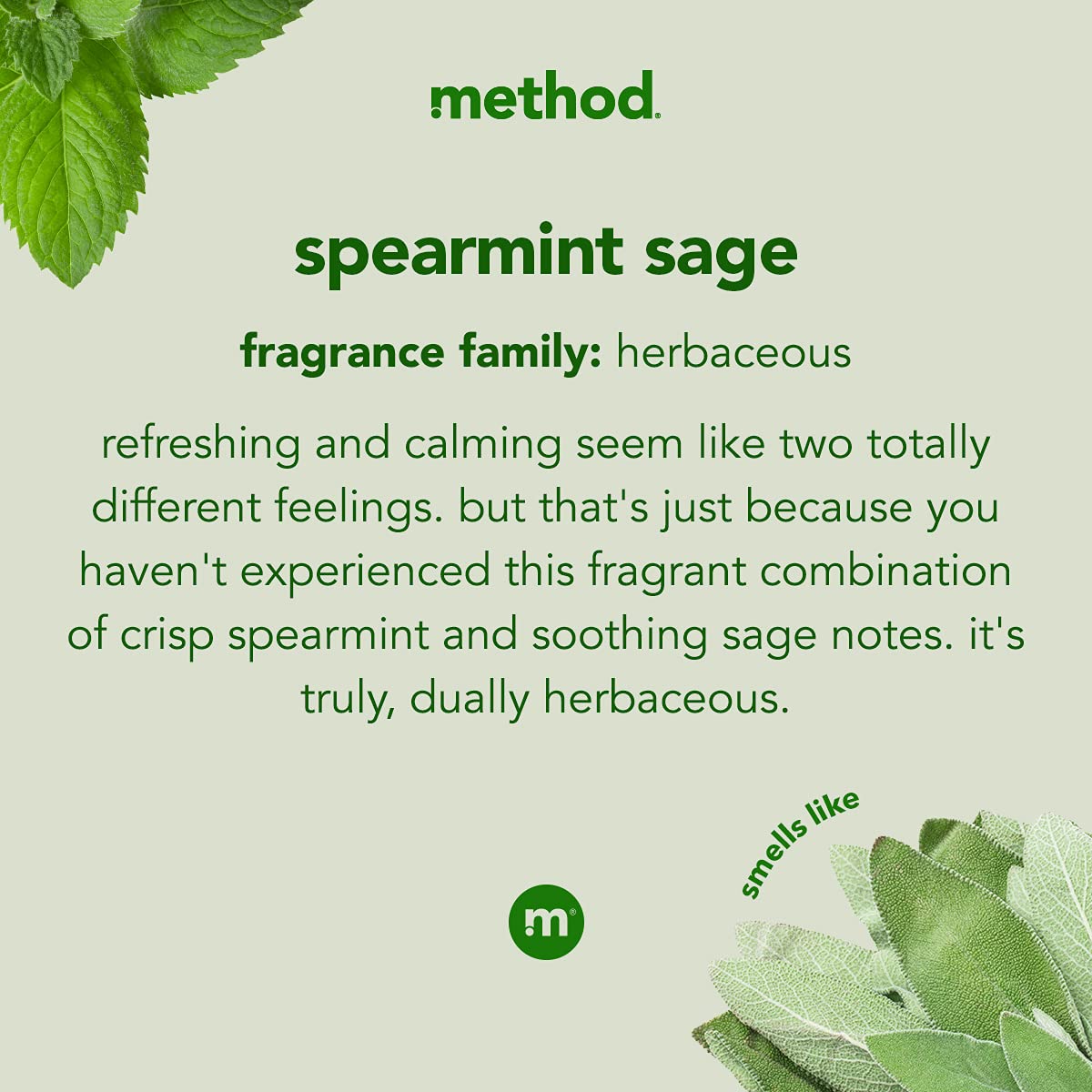 Method Squirt + Mop Hard Floor Cleaner, Spearmint Sage, 25 Ounce, 3 pack, Packaging May Vary