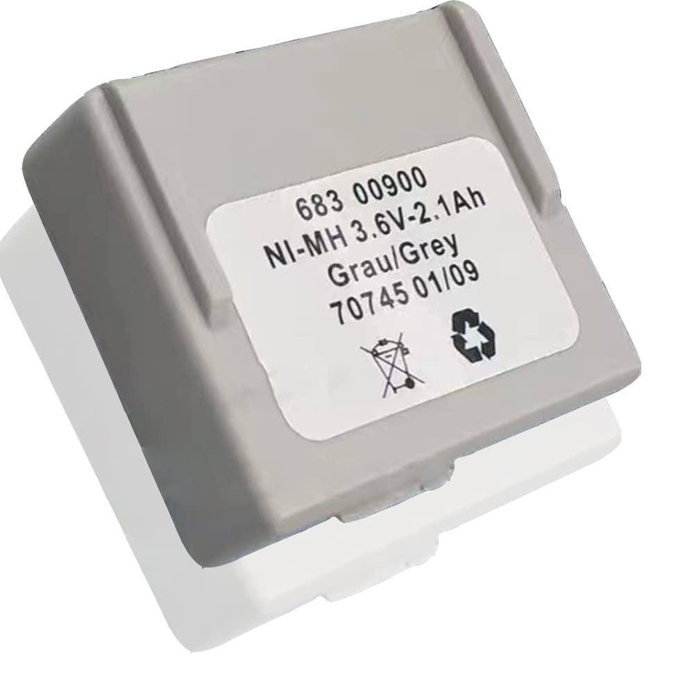WELLVEUS 68300900 Rechargeable Battery 3.6V-2.1Ah Ni-MH Grau/Grey Battery for HETRONIC Remote Control(Pack of 2)
