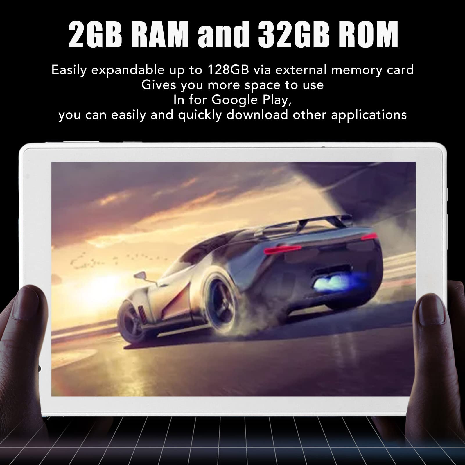 MAVIS LAVEN 8.0 Inch Tablet, 5G Dual Band WiFi 2GB RAM 32GB ROM Portable Tablet 8 Inch IPS (US Plug)