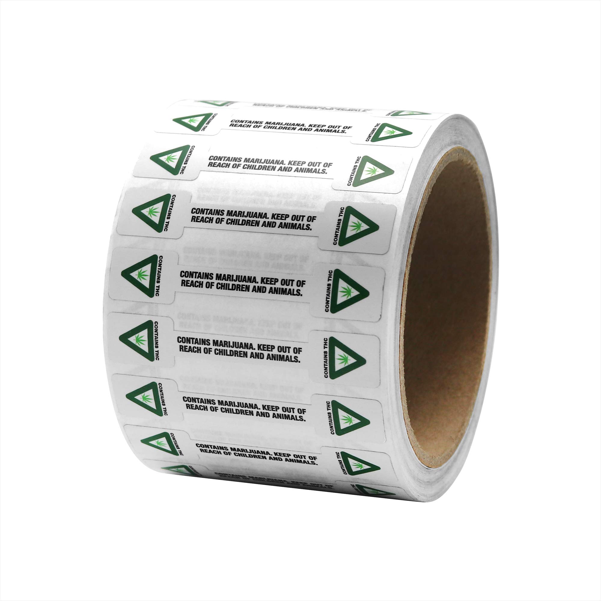 Michigan Universal Symbol Warning Compliant Identification Tamper Evident Labels - 2.75" x 0.5" - 1,000 Labels