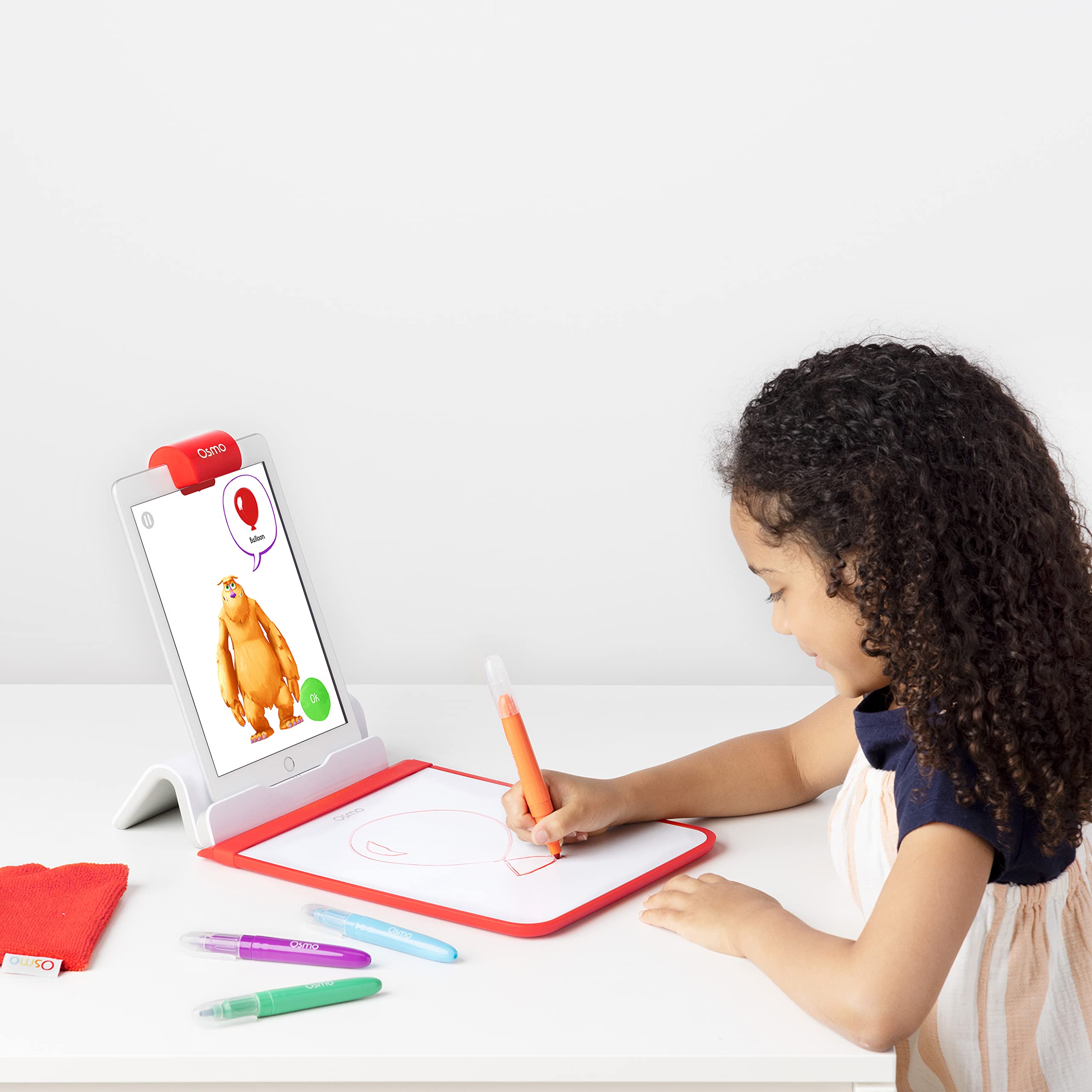 Osmo - Genius Starter Kit & Monster Game for iPad - Ages 5-12 - Math, Spelling, Creativity & Bring Monsters to Life - 6 Learning Games (iPad Base Included - Amazon Exclusive)