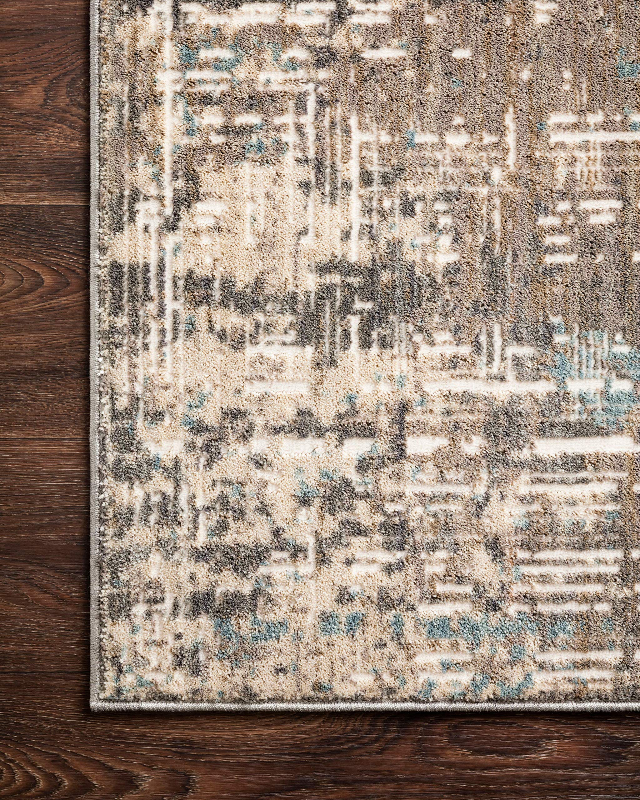 Loloi REIDPW00160S Reid Area Rug, Pewter