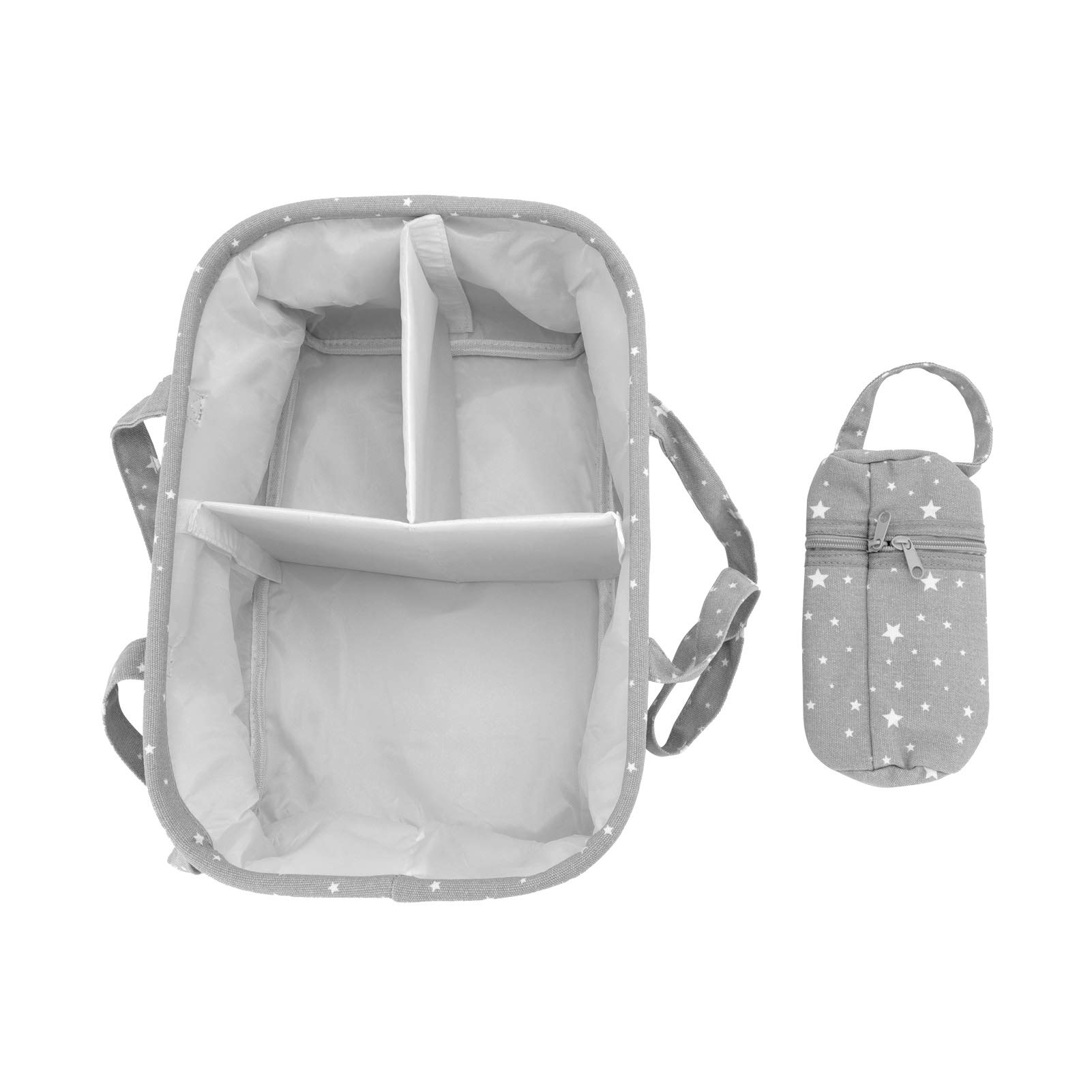 MorNon Baby Diaper Caddy Organizer Baby Shower Basket Storage Bin with Bottle Bag Car Organizer for Diapers and Baby Wipes
