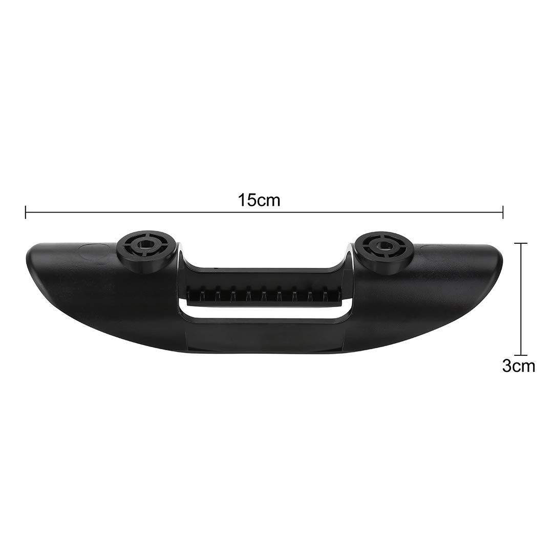 Mayitr Kayak Paddle Accessories Plastic Paddle Holder Clip Black, Kayak Paddle Clip Universal Kayak Paddle Mount Holder Clip & Fishing Net Clip,2 Pcs