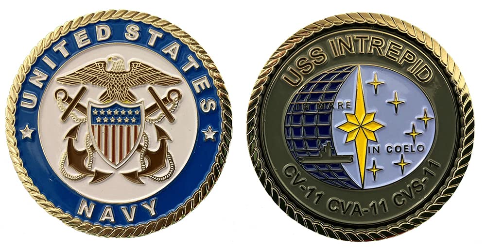 USS Intrepid Challenge Coin (Officer)