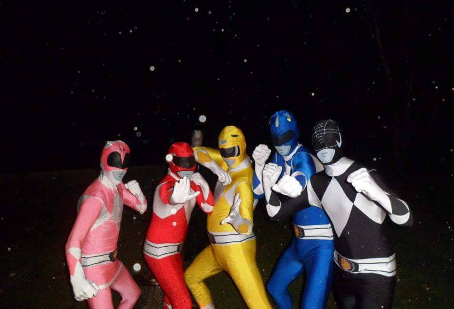 Morphsuits Men's Power Rangers, Black, Large