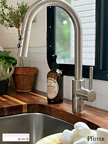 Pfister Stellen Touchless Kitchen Faucet with Pull Down Sprayer, Single Handle, High Arc, Stainless Steel Finish, LG529ESAS