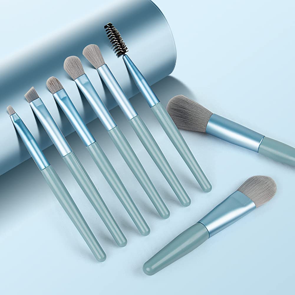 Makeup Brushes,WeChip 8pcs Mini Makeup Brush Set Premium Synthetic Foundation Brush Powder Concealers Brush Eyelash Eye shadow Eyebrow Brush Lip Brush