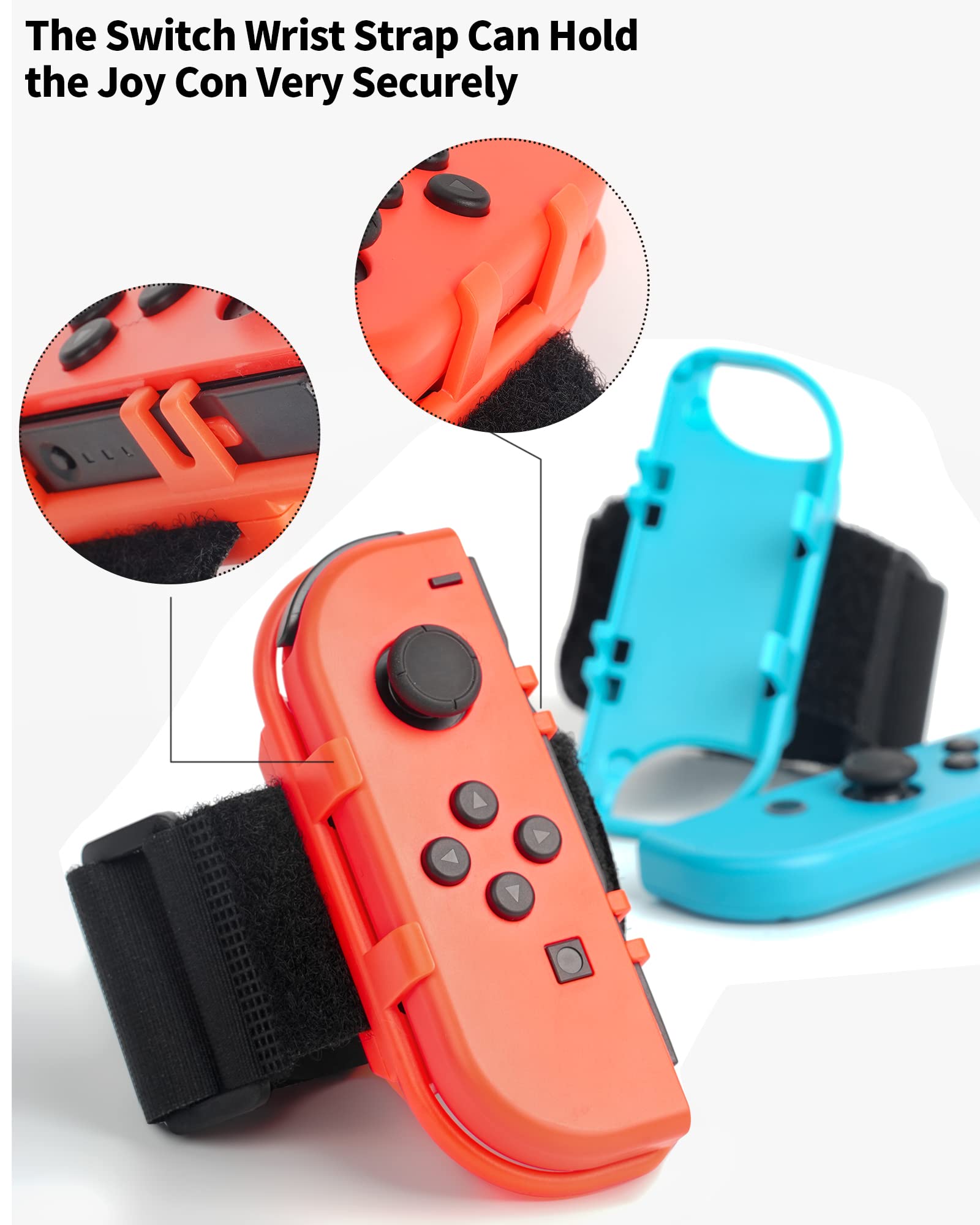 RTTACRTT Wristband for Just Dance 2022/2021/2020 and Zumba Burn It Up Game Accessories, Wrist Strap Compatible with Switch Joy Con, Adjustable Size Suitable for Adults and Children (Black)