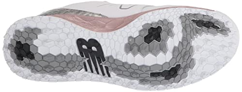 New Balance Women's Fresh Foam Link SL v2 Golf Shoe, White/Rose Gold, 7.5
