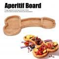 Unique Wooden Cheese Cutting Board Large and Thick Charcuterie Platter and Serving Tray for Entertaining Appetizers Wine Crackers Brie and Meat Fancy House Warming Gift (Right)