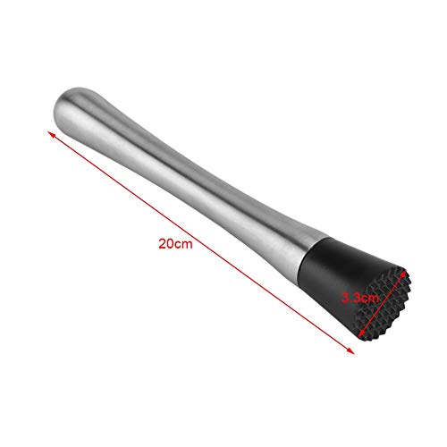 Stainless Steel Bar Stick Cocktail Muddler Mojito Masher Fruit Mixer DIY Barware Tool