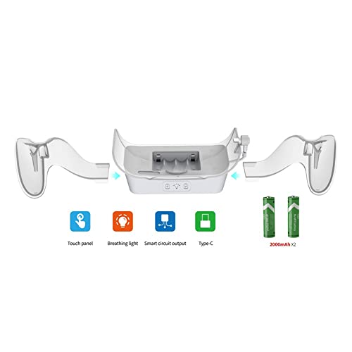 Viupolsor for Handle Charging Station Dock Holder USB Charger Stand for Quest 2 VR Headset Controller