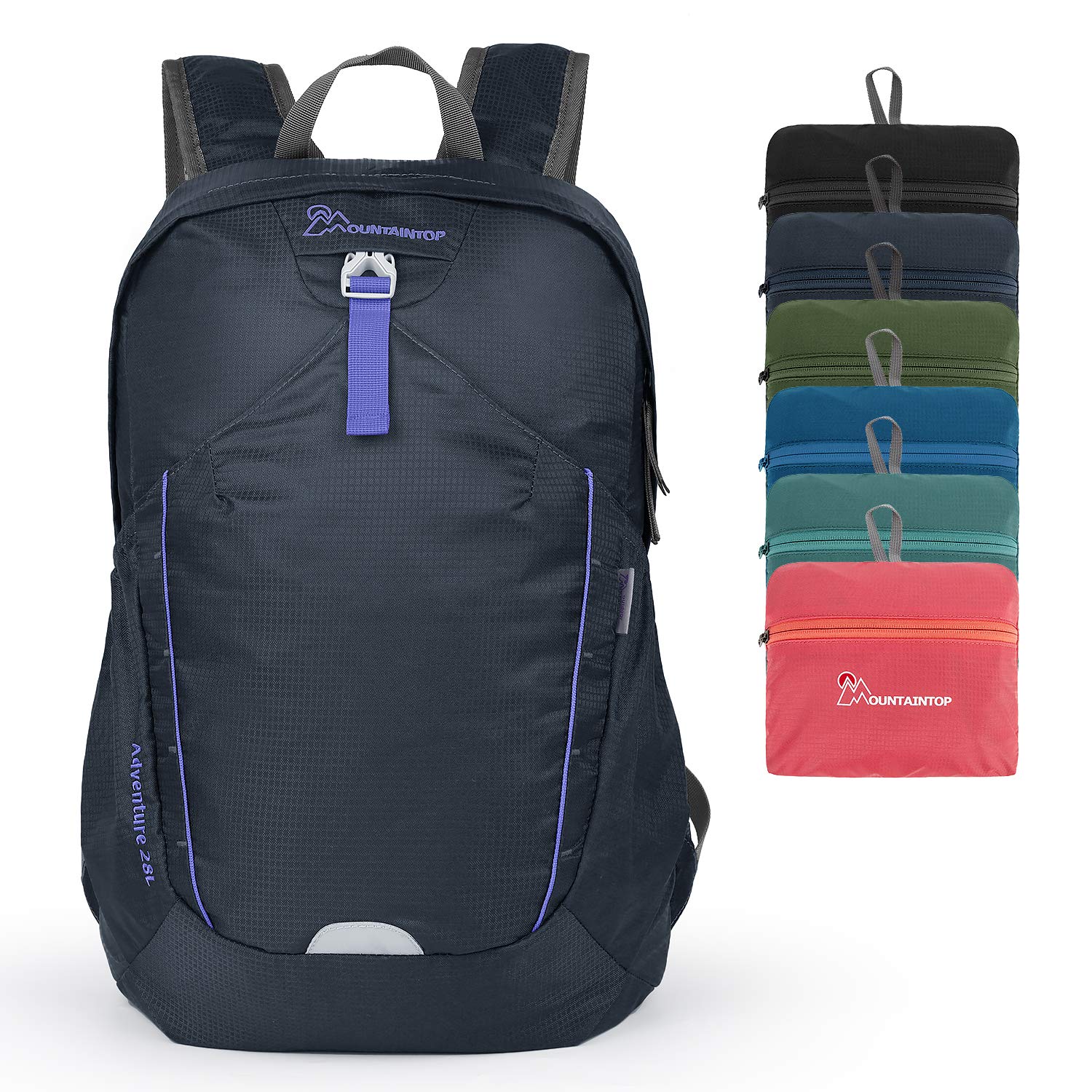 MOUNTAINTOP 28L Packable Travel Hiking Backpack Daypack