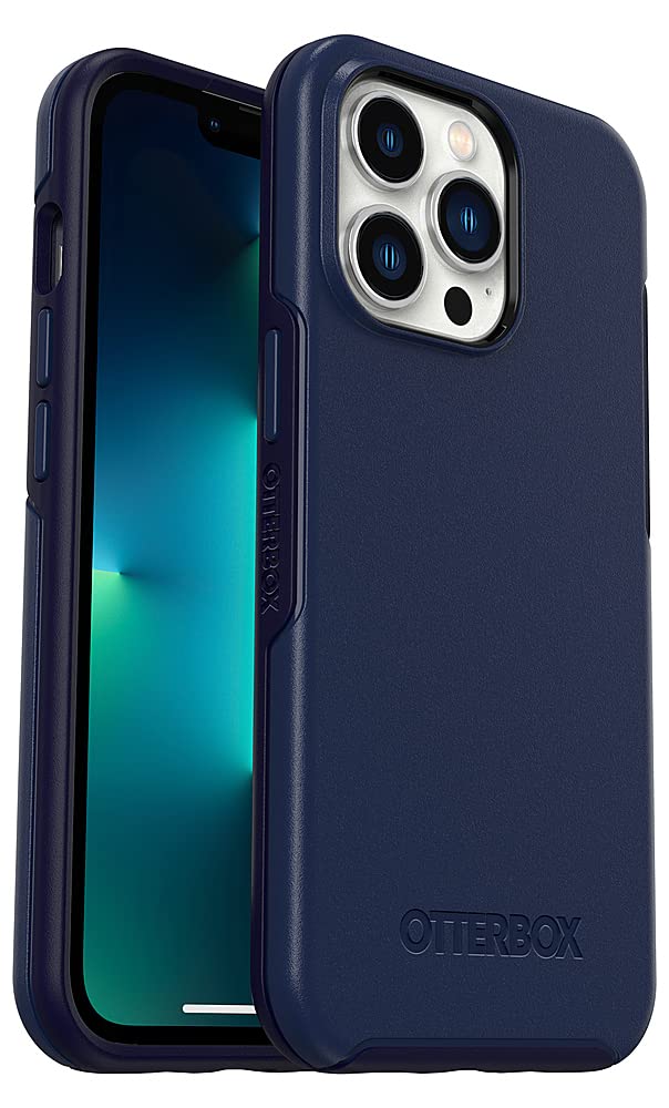 OtterBox Symmetry Series+ Antimicrobial Case with MagSafe for iPhone 13 Pro (Only) - (Not Compatible with Other iPhone 13 Models) - Non-Retail Packaging - Navy Captain Blue