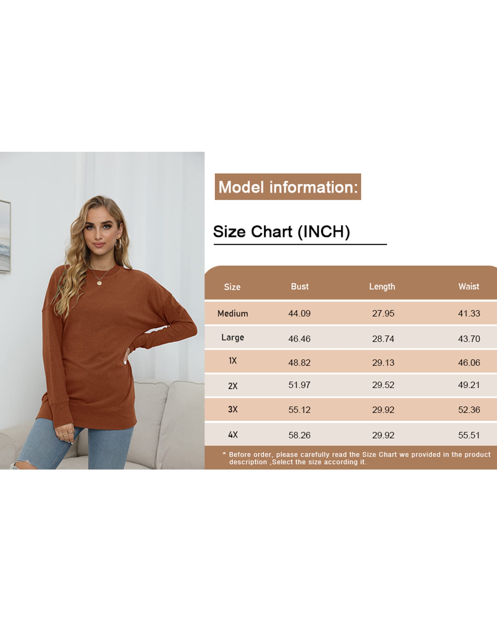 PLMOKEN Plus Size Crewneck Sweatshirt Women Oversized Pullover Tunic Tops Winter Solid Color(Light Green,4XL)