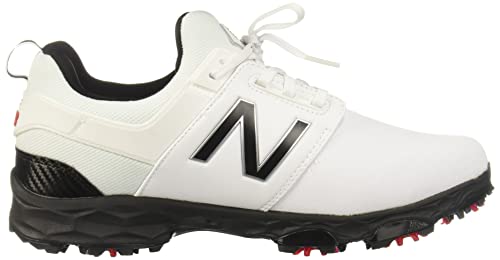New Balance Men's LinksPro Golf Shoe, White/Black, 8.5 X-Wide
