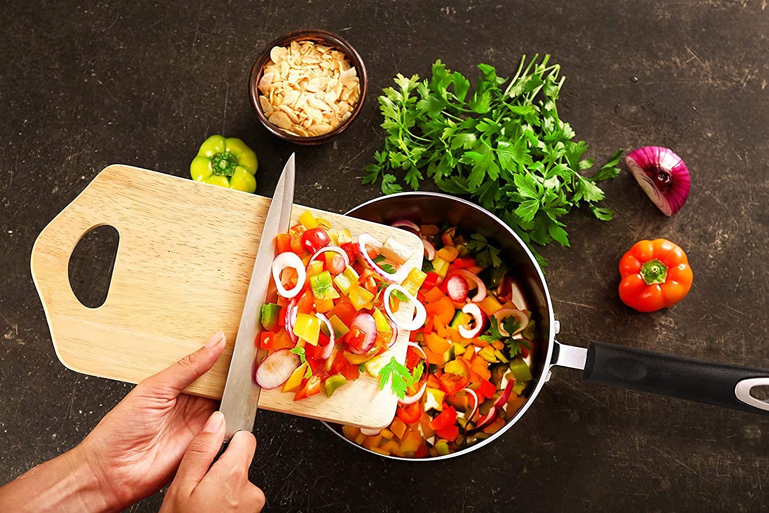 Utopia Kitchen 2 Quart Nonstick Saucepan with Glass Lid & 11 Inch Nonstick Frying Pan - Induction Bottom - Multipurpose Use for Home Kitchen or Restaurant - Grey-Black