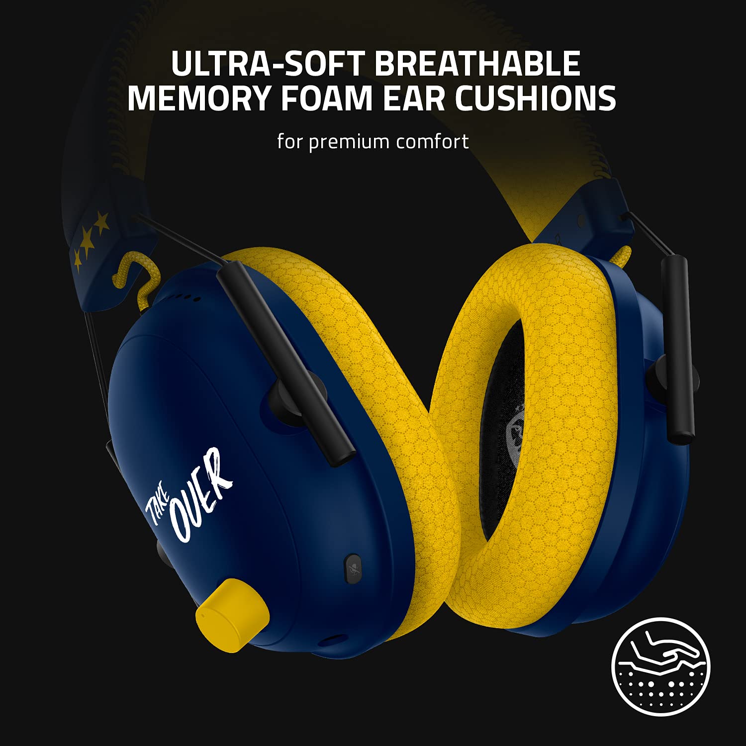 Razer BlackShark V2 Gaming Headset: THX 7.1 Spatial Surround Sound _50mm Drivers_Detachable Mic_for PC, PS4, PS5, Switch, Xbox One, Xbox Series X & S - 3.5mm Audio Jack & USB DAC_CourageJD (Renewed)