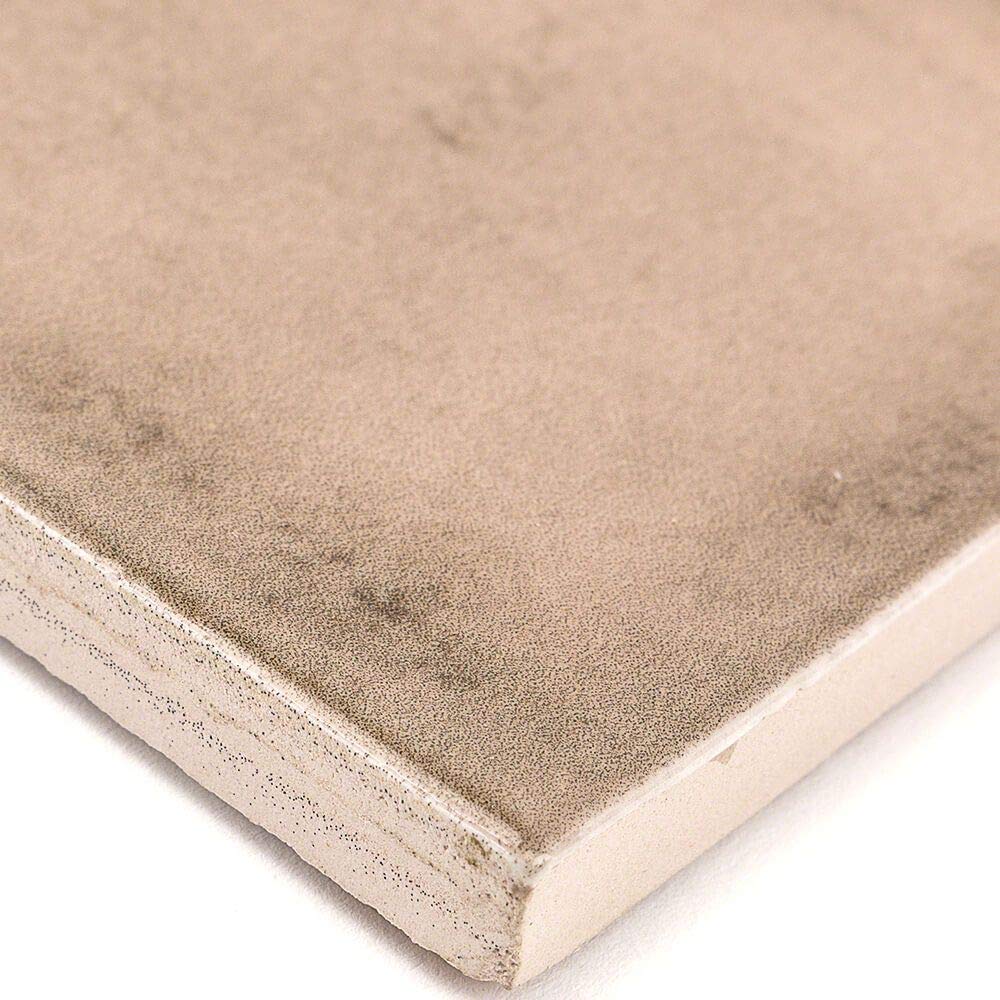 Moze Taupe 3 in. x 12 in. Polished Ceramic Backsplash, Kitchen, Bathroom, Subway Wall Tile Sample