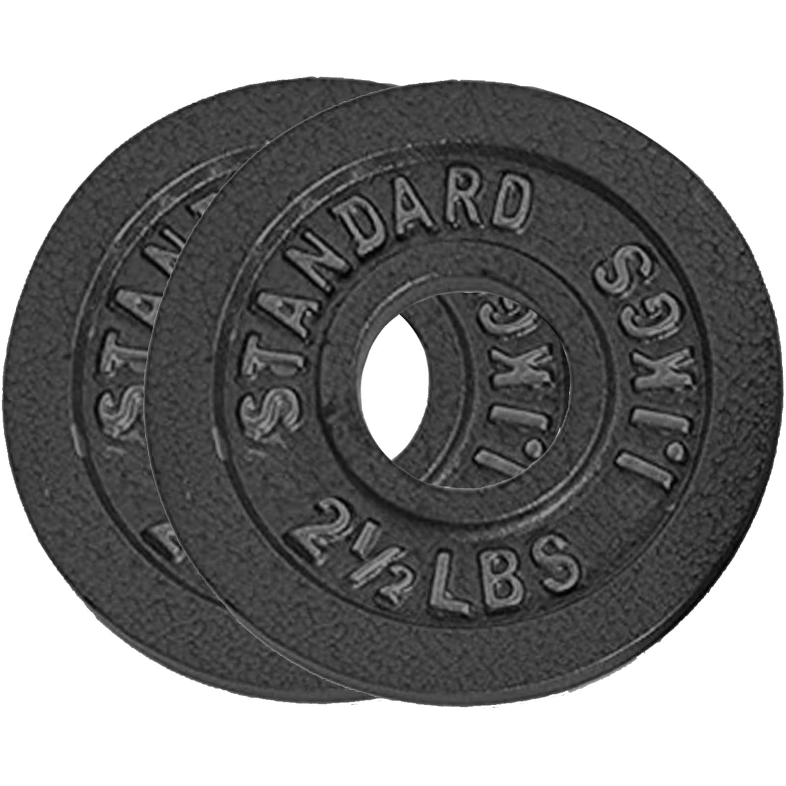 Micozy Cast Iron Olympic Weight Plates Set with 2-inch Hole, 2.5LB/5LB/10LB/25LB/35LB Standard Barbell Weights Plate, Anti-Rust Finish, Ideal for Strength Training Weightlifting