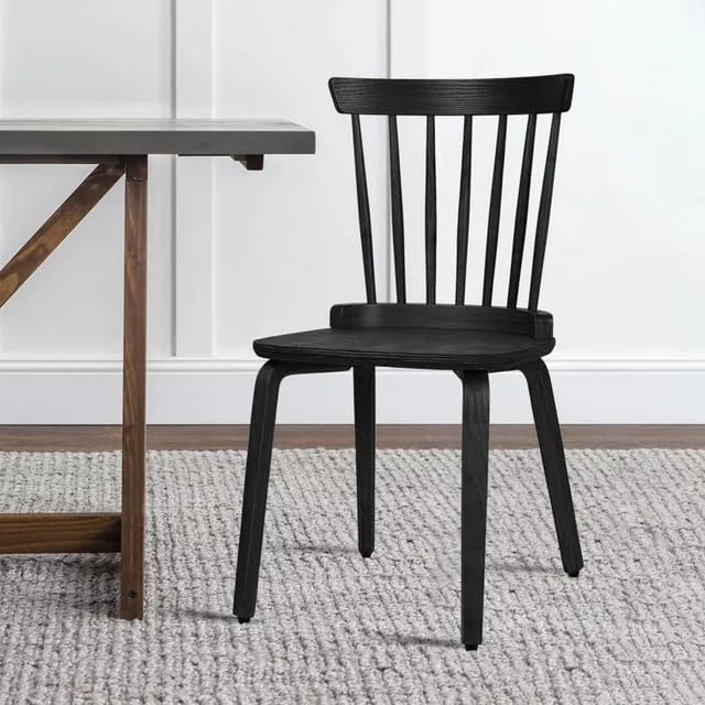 loniko DJWSY01 Dining Chairs, 2PCS, Black