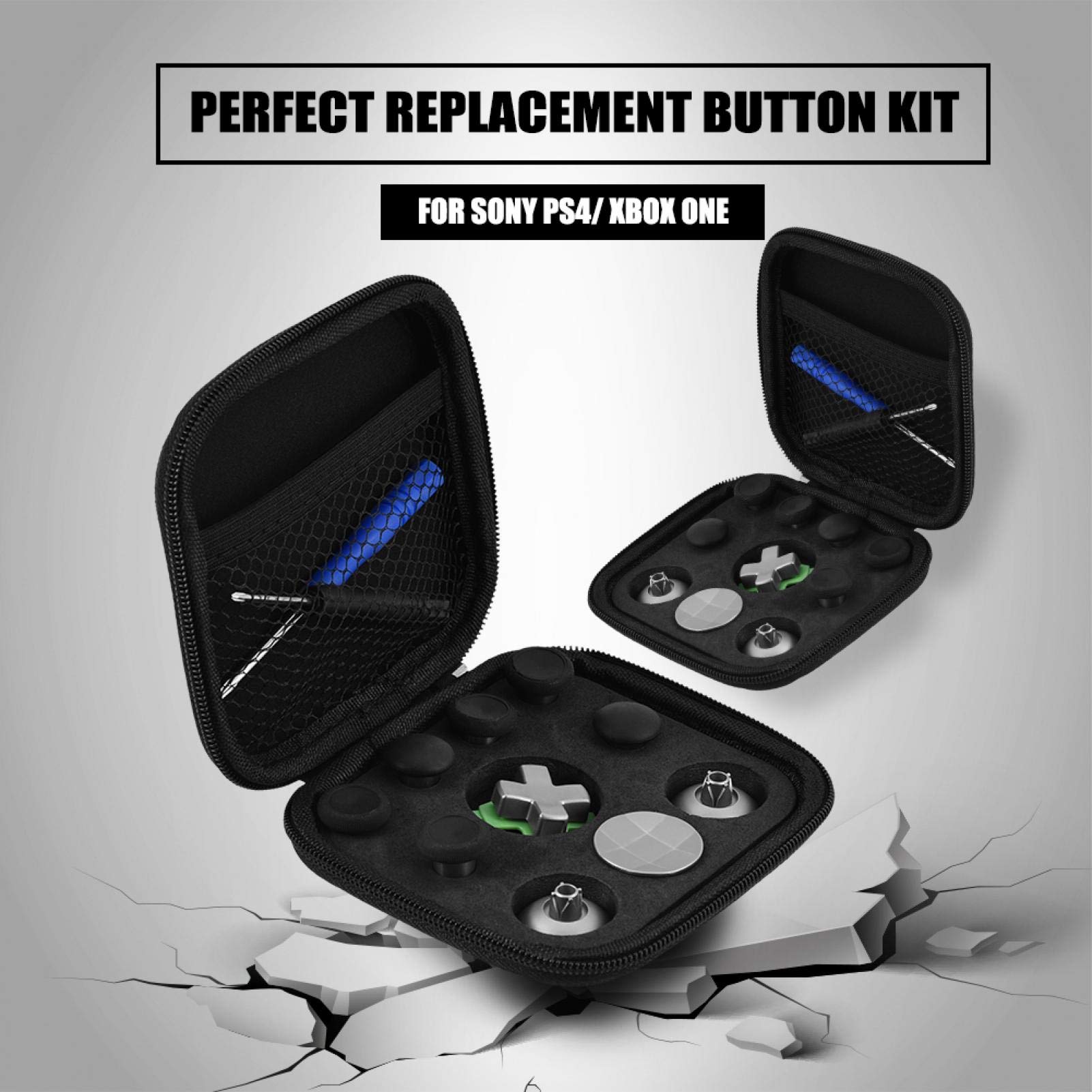 VLIZO Mini Joystick Button,Mini Thumb Stick Caps Magnetic,Grips Caps Thumb Stick Joystick Grips Replacement Button Kit Fit for ONE Joystick